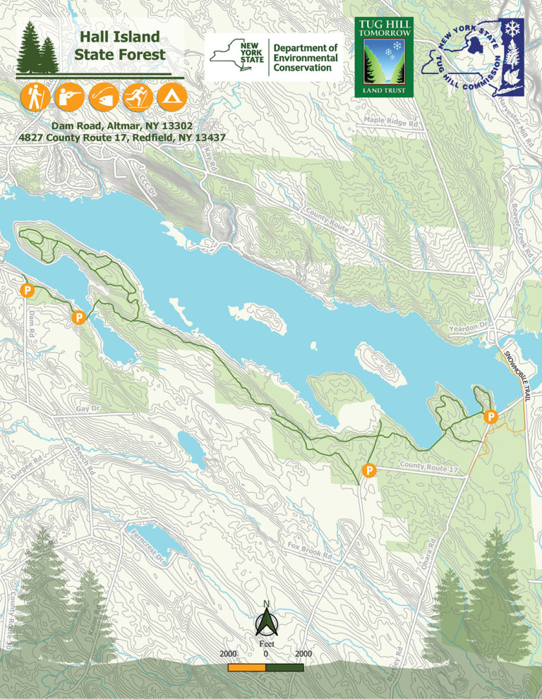 Hall Island State Forest Map
