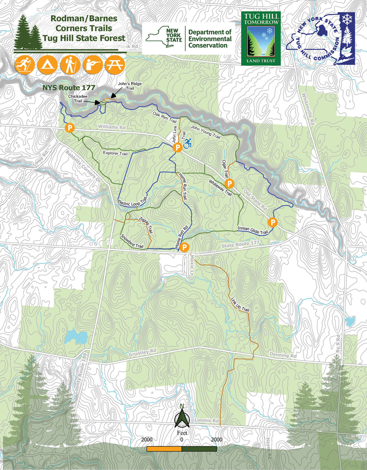 Rodman/Barnes Corners Trail Map