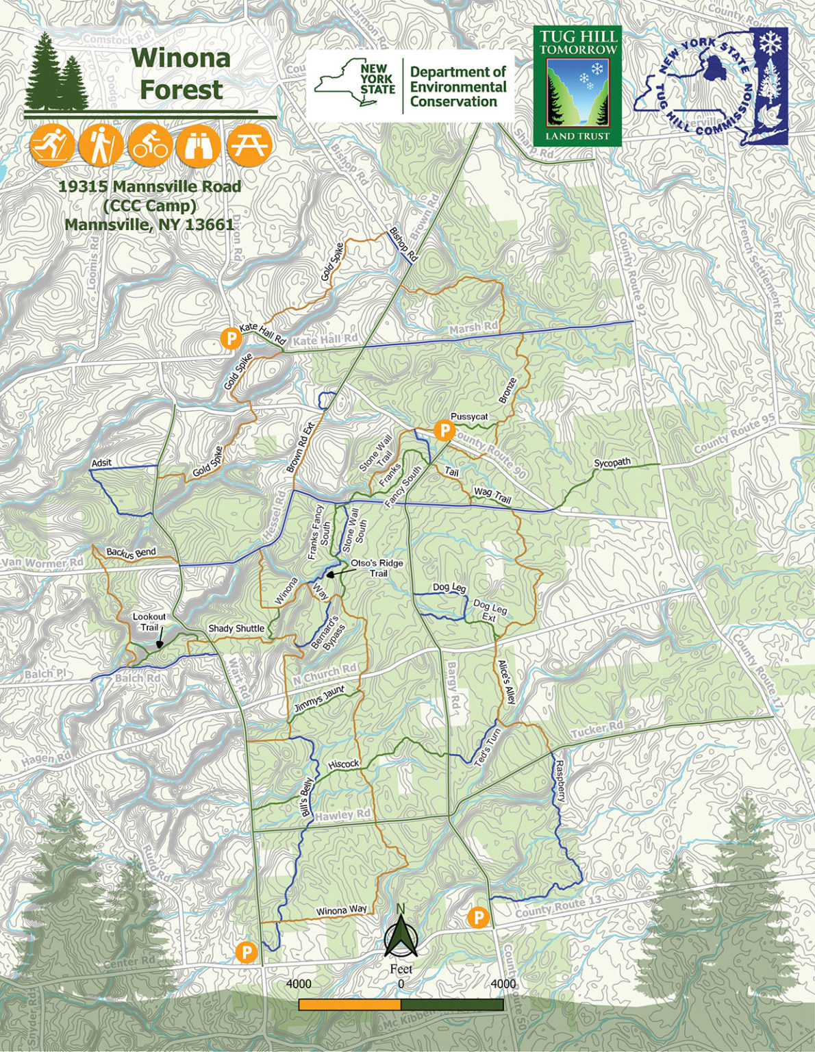 Winona State Forest Map